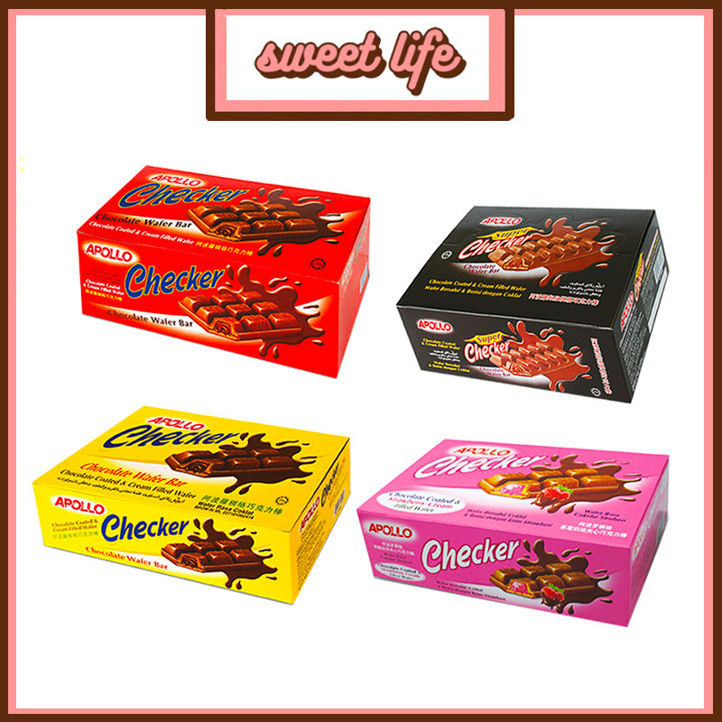 APOLLO CHECKER CHOCOLATE WAFER BARS (5TYPES)(toon) | Shopee Malaysia