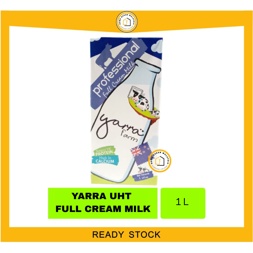 YARRA FARM UHT FULL CREAM MILK / SUSU PENUH KRIM 1 LITRE - HOME BAKER ...