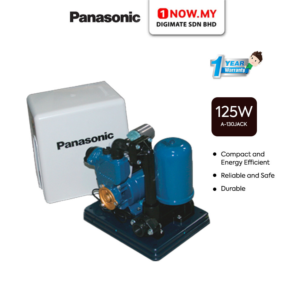 PANASONIC 125W Automatic Water Pump A-130JACK | Compact Energy ...