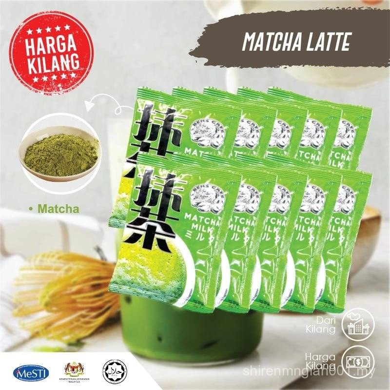 10 SACHET BUNDLE PREMIUM JAPANESE UJI MATCHA LATTE 30g *10 sachets DIRECT KILANG | Premium grade ...