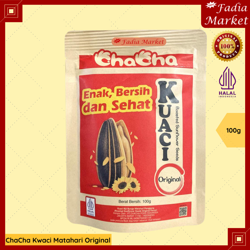 MATAHARI Chacha Kwaci Kuaci Sunflower Seeds Original 100g | Sunflower ...