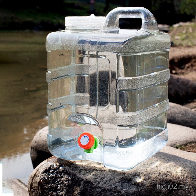 Tong Penyimpanan Baldi Air Tulen Luaran dengan Faucet Baldi Kosong Air ...