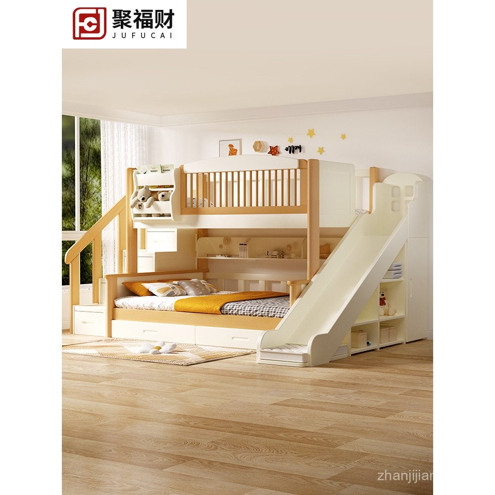 All Solid Wood Bed Bed Bed Bed Parent-Child High Low Bed Child-Mother ...