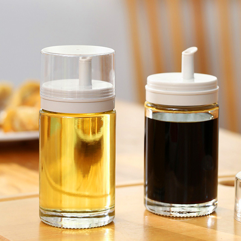 100ml Glass Oil Dispenser Vinegar Soy Sauce Jar Bottle Seasoning ...