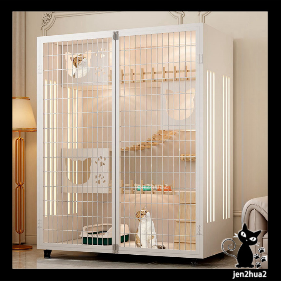 Cat house cat villa sangkar kucing besar home luxury home solid wood ...