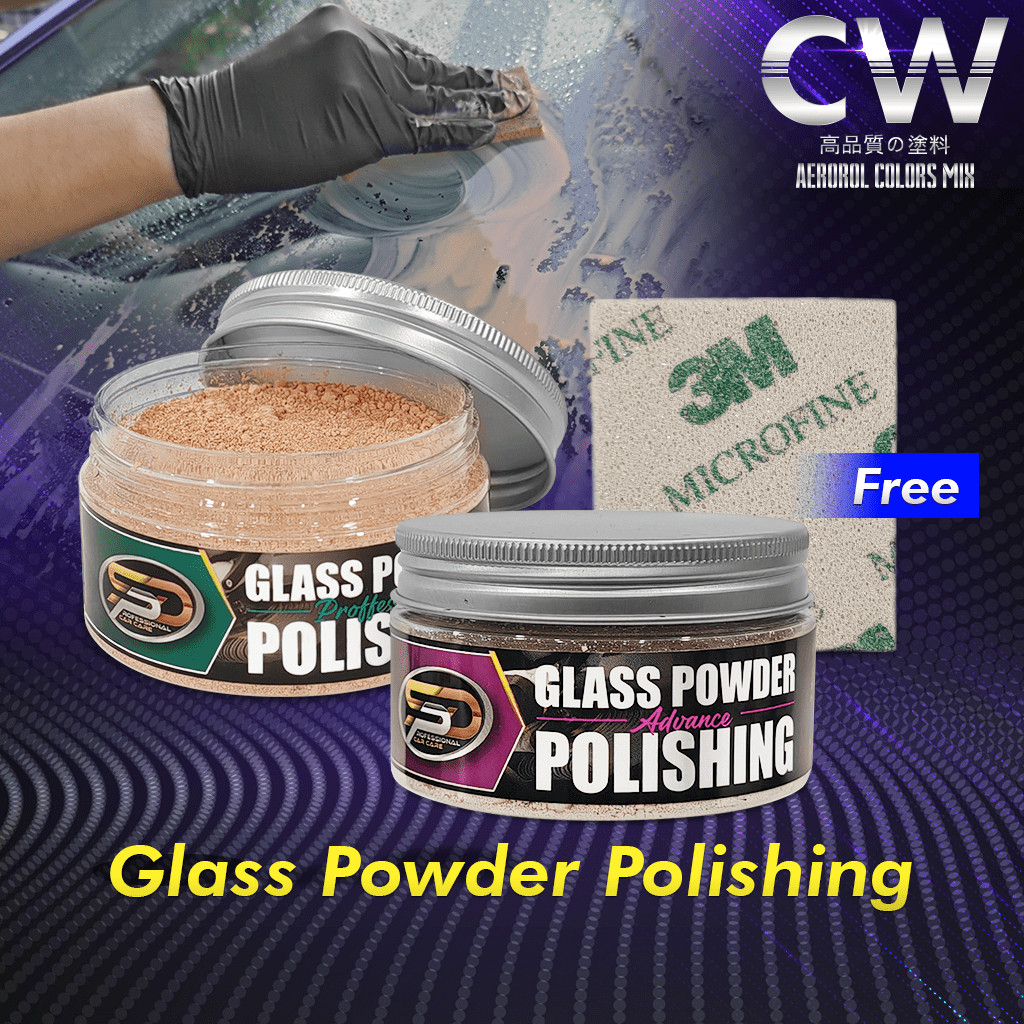 SPD Glass Polishing Powder with Free Sponge Japan Formula Windshield ...