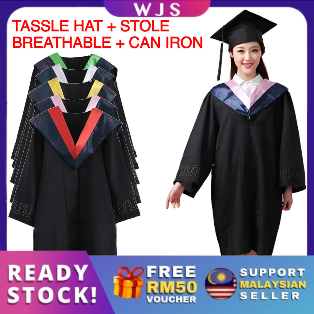 🇲🇾FREE RM50 VOUCHER🎁 3 in 1 Set MLQ Women Graduation Gown Convocation ...