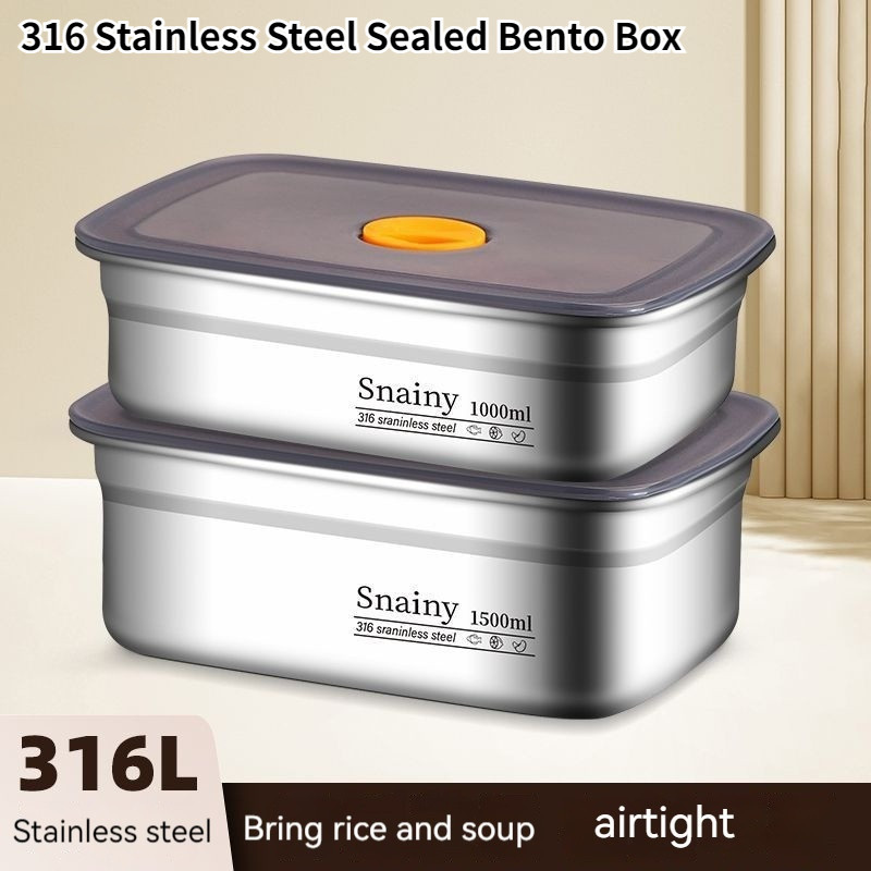 【Ready Stock】316 Stainless Steel Food Grade Insulated Lunch Box ...