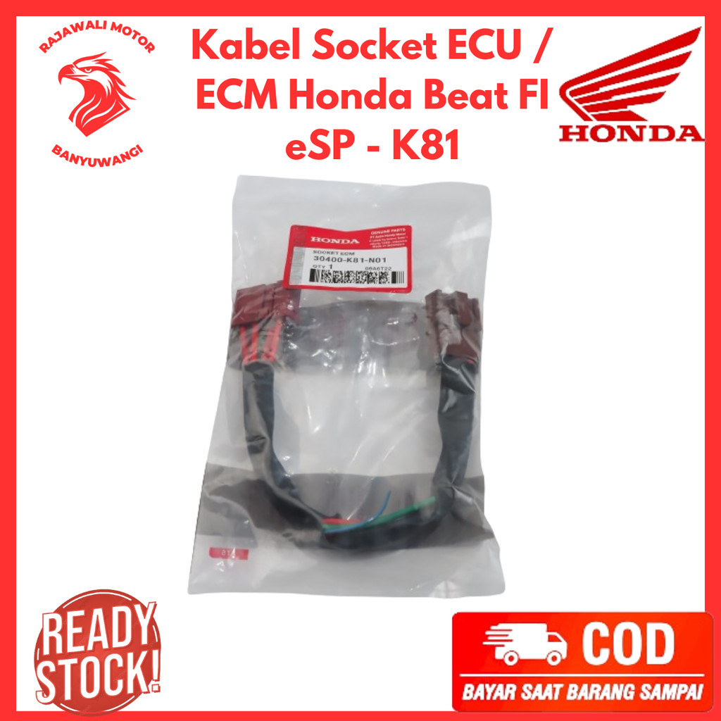Socket Cable ECU/ECM Motorcycle Honda Beat FI eSP, FI eSP & Vario 110 ...