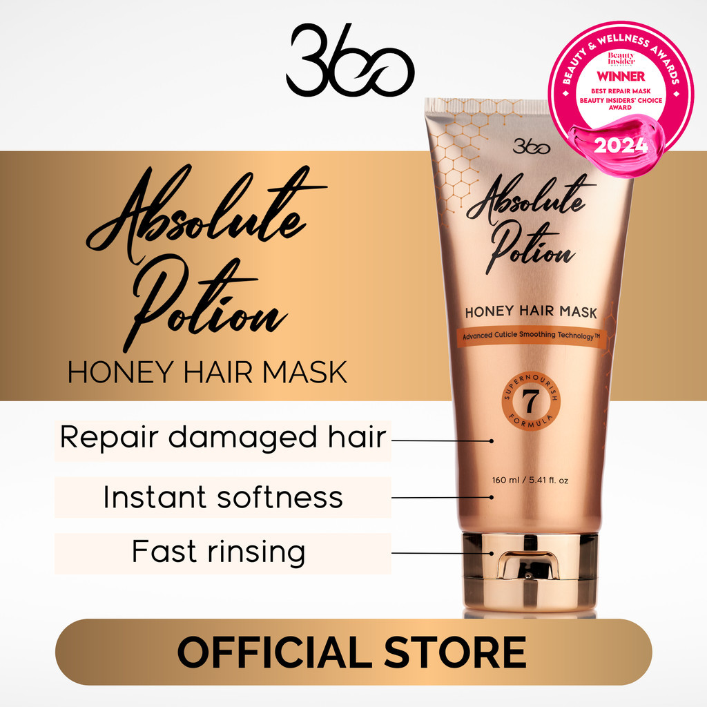 360 Haircare Absolute Potion Honey Hair Mask 160ml-Fast Absorb Fast ...