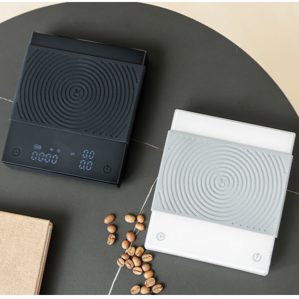 TIMEMORE Basic 2 Black Mirror Pour Over Coffee Scale flow rate display ...