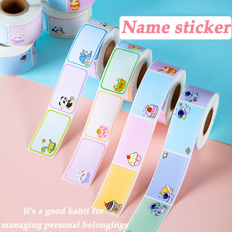 100/280Pcs cartoon name sticker, handwritten water cup sticker, non ...
