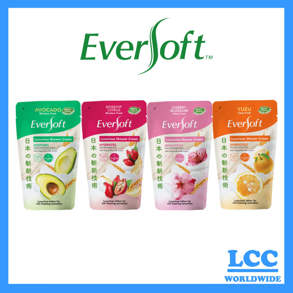 EVERSOFT Luxurious Shower Cream | Body Wash 550g Refill Pack | Shopee Malaysia
