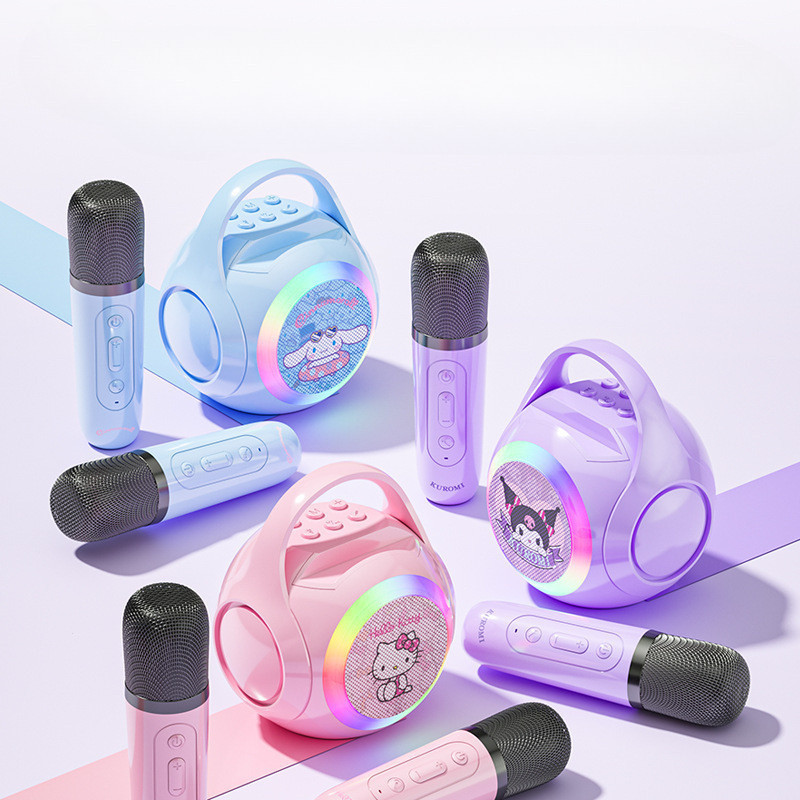 Sanrio ML-02 Wireless Bluetooth 5.4 RGB Speaker Set dengan mikrofon ...