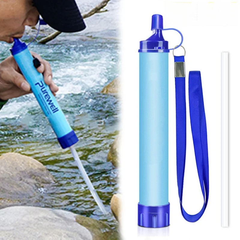 Outdoor camping, hiking, emergency living, portable water purifier. The ...