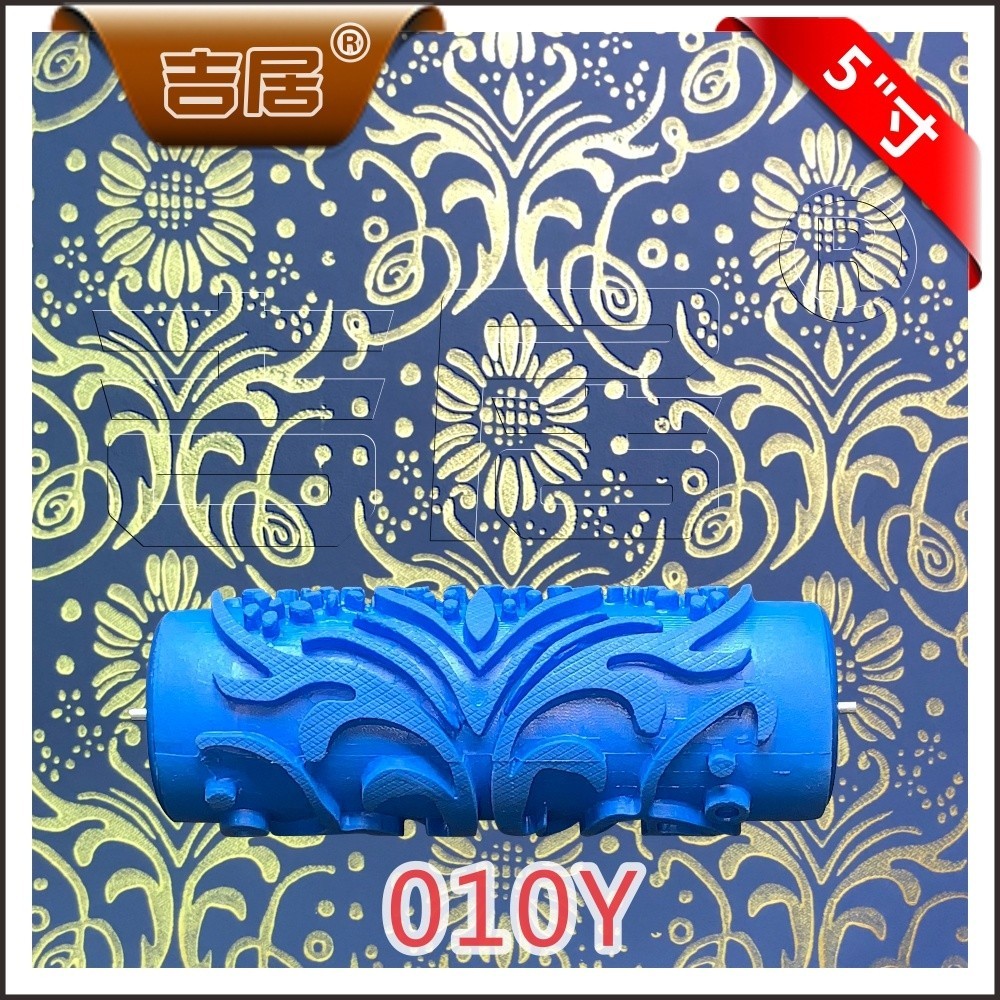 Cecair alat hebat berus dinding roller cetakan bunga 5 inci muka ...