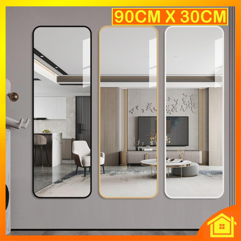 90CM X 30CM Full Length Long Mirror Wall Furniture Decoration HD ...