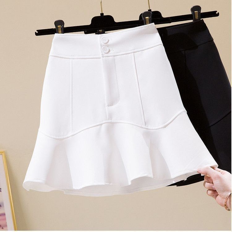 High Waisted A-line Fish Tail Skirt Women's Korean Style Sexy Mini ...
