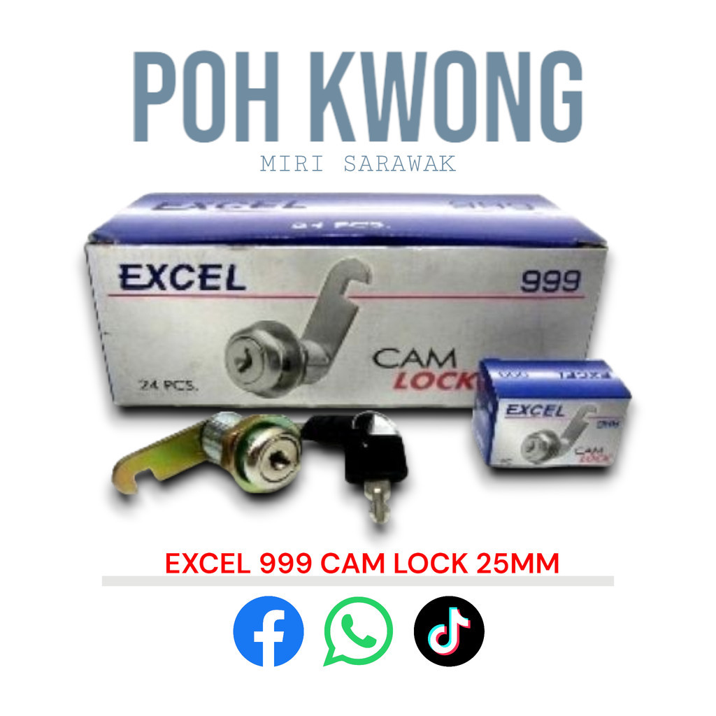EXCEL 999 Cam Lock 25mm | Shopee Malaysia