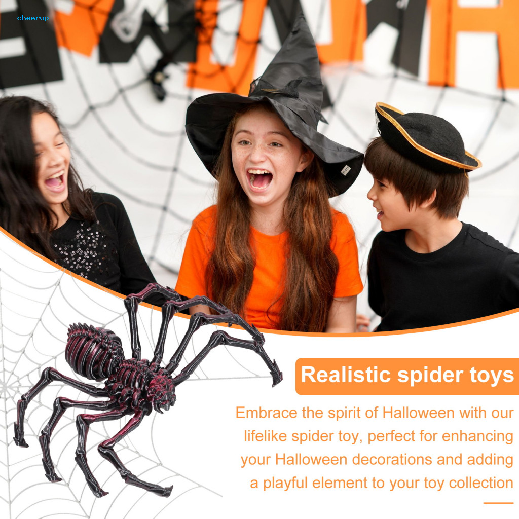 Spider Office Decor Halloween Spider Toy Spooky Halloween Spider ...