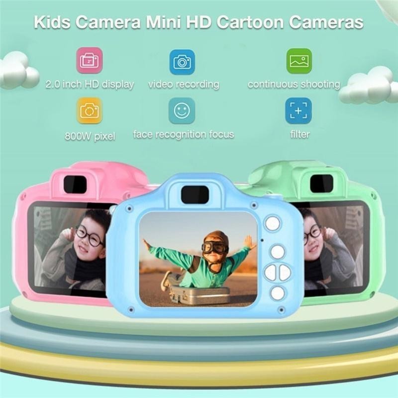 (Sameday ship) Camera Kids Digital Mini Camera Toy for Kids Kamera HD ...