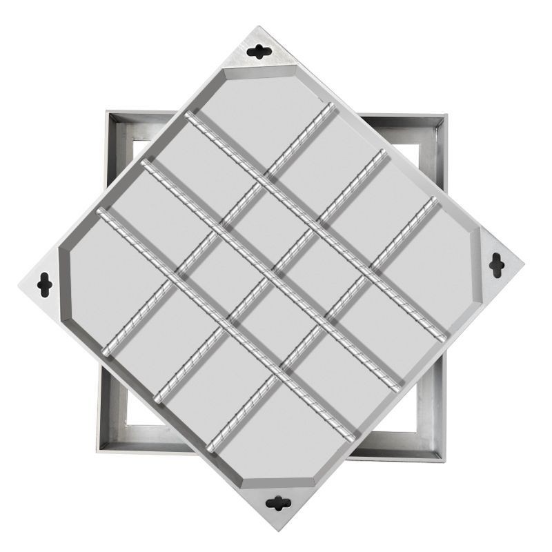 Square Invisible Manhole Cover 304/201Square Sewer Tile Manhole Cover ...