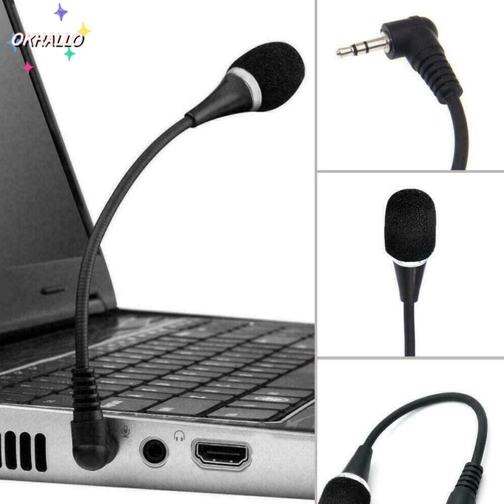 OKHALLO Laptop Mini Microphone For Pc Mobile Laptops Handheld Stereo ...