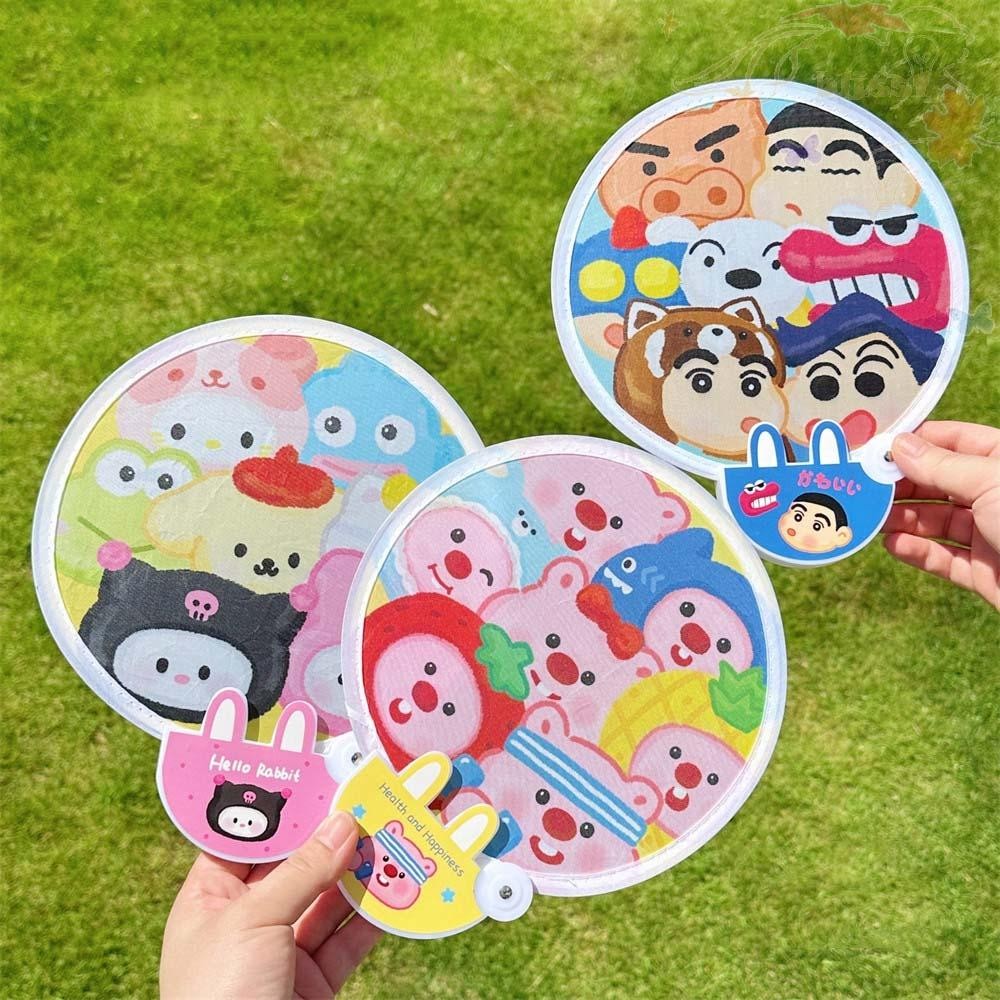 BLISS Cartoon Folding Fan, Loopy Animal Flying Disk Fan, Creative Dog ...