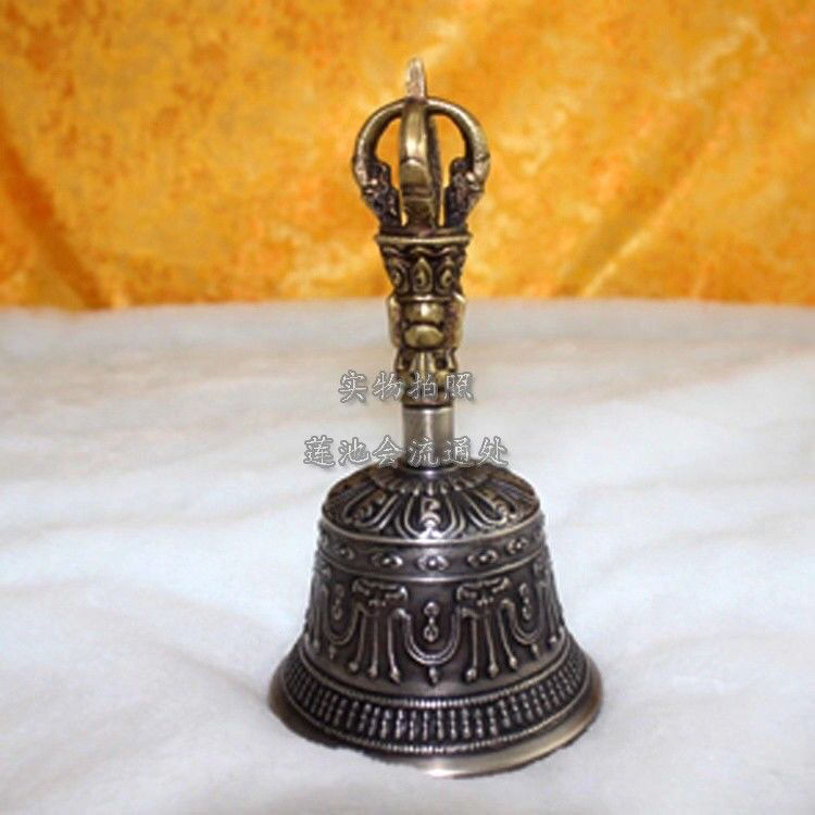 Large Dharma Tool Buddha Bell Copper Bell Antique Taoist Bell Hand ...