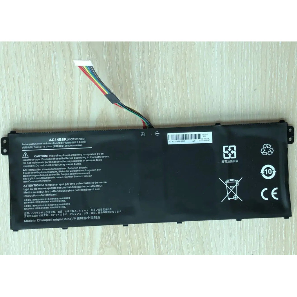 AC14B3K Laptop Battery For Acer Aspire R5-571T R5-571TG S14 CB3-511 ...