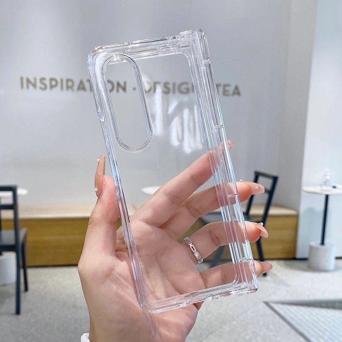 Samsung GALAXY Z FOLD 4 5G NEW PREMIUM CLEAR TRANSPARENT FINISHING CASE ...
