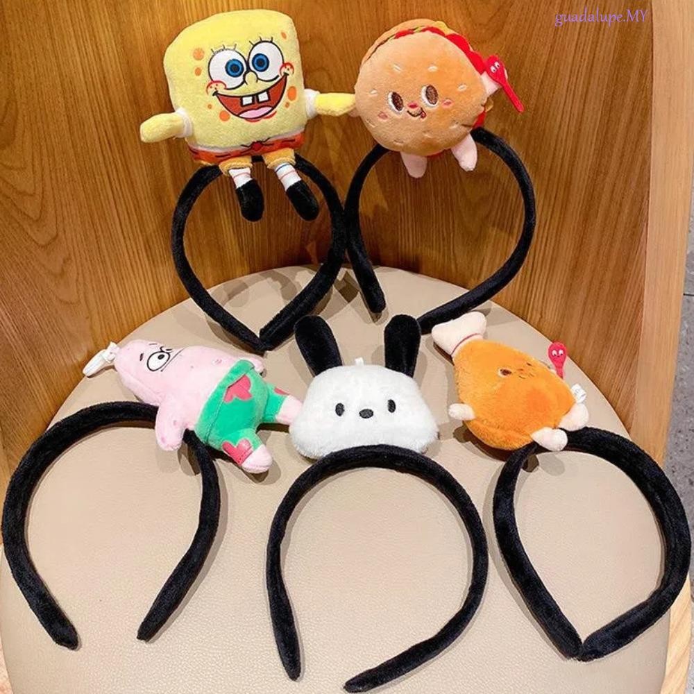 GUADALUPE Plush Hair Hoop, PP Cotton Cute Hamburger Fries Plush ...