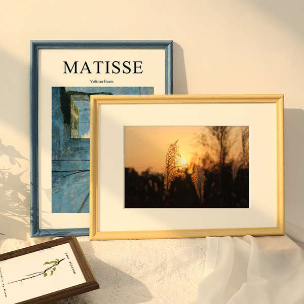 photo frame home decor Bingkai foto A4 kayu pepejal, bingkai kosong, bingkai paparan 16 yang ...