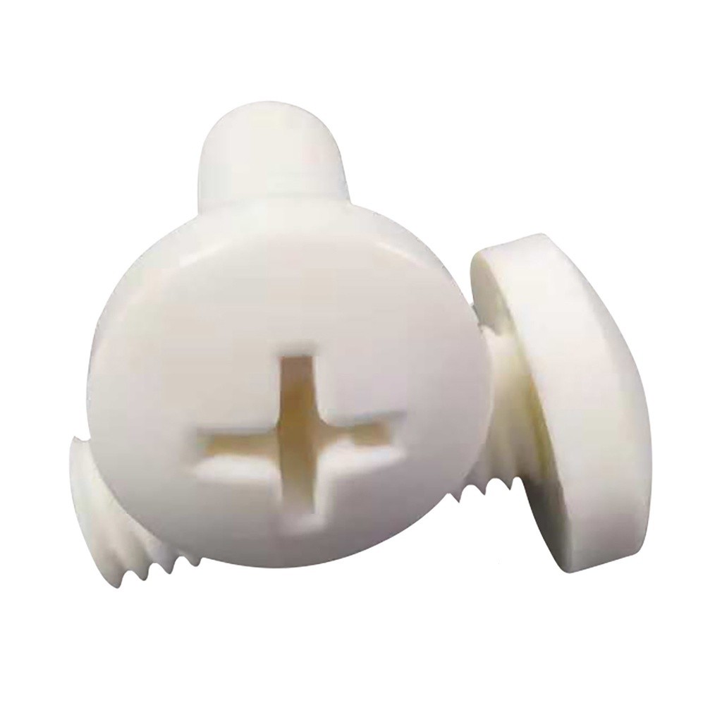 PP Plastic Cross Round Screws M3 M4 M5 M6 M8 M10 Size Full Thread Pitch ...