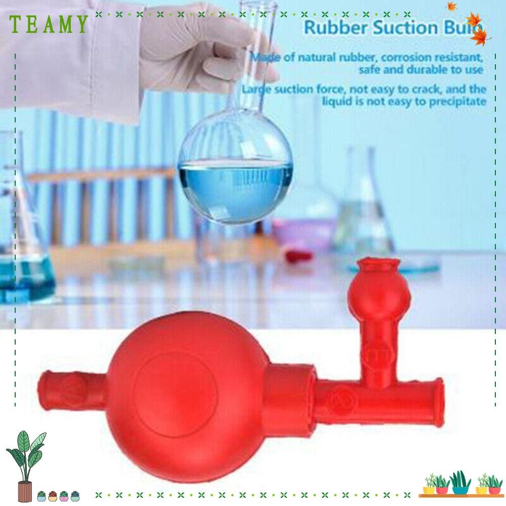 TEAMY Lab Rubber Suction Bulb, Rubber Corrosion Resistant Three-way ...