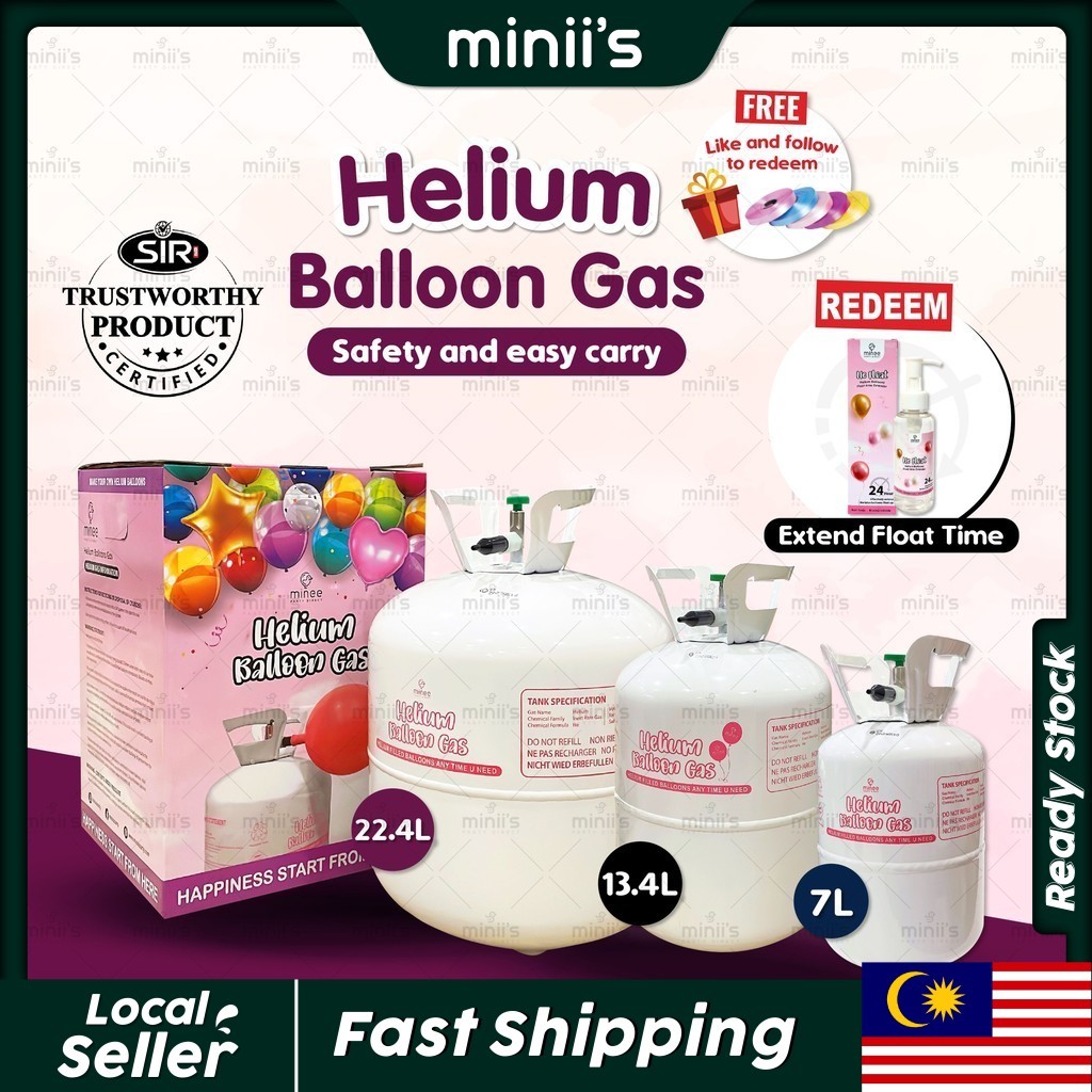 MINIIS PARTY 100pcs Helium Balloon Gas Helium For Balloon Helium Gas ...