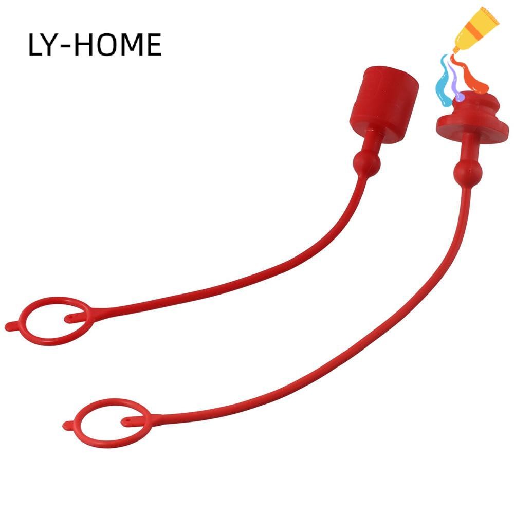 LY-HOME Hydraulic Coupler Dust Cap, Red Plastics Hydraulic Dust Covers ...