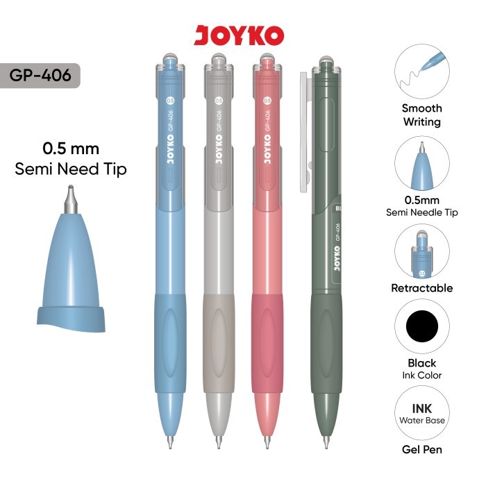 Gel Pen Pen Pen GP-406 0.5 mm | Shopee Malaysia
