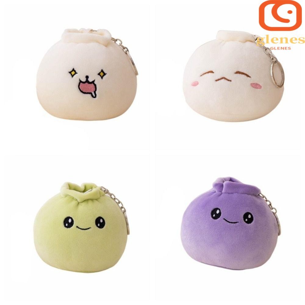 GLENES Steamed Stuffed Bun, Face Food Soft Dolls Rice Bao Plush, Funny ...