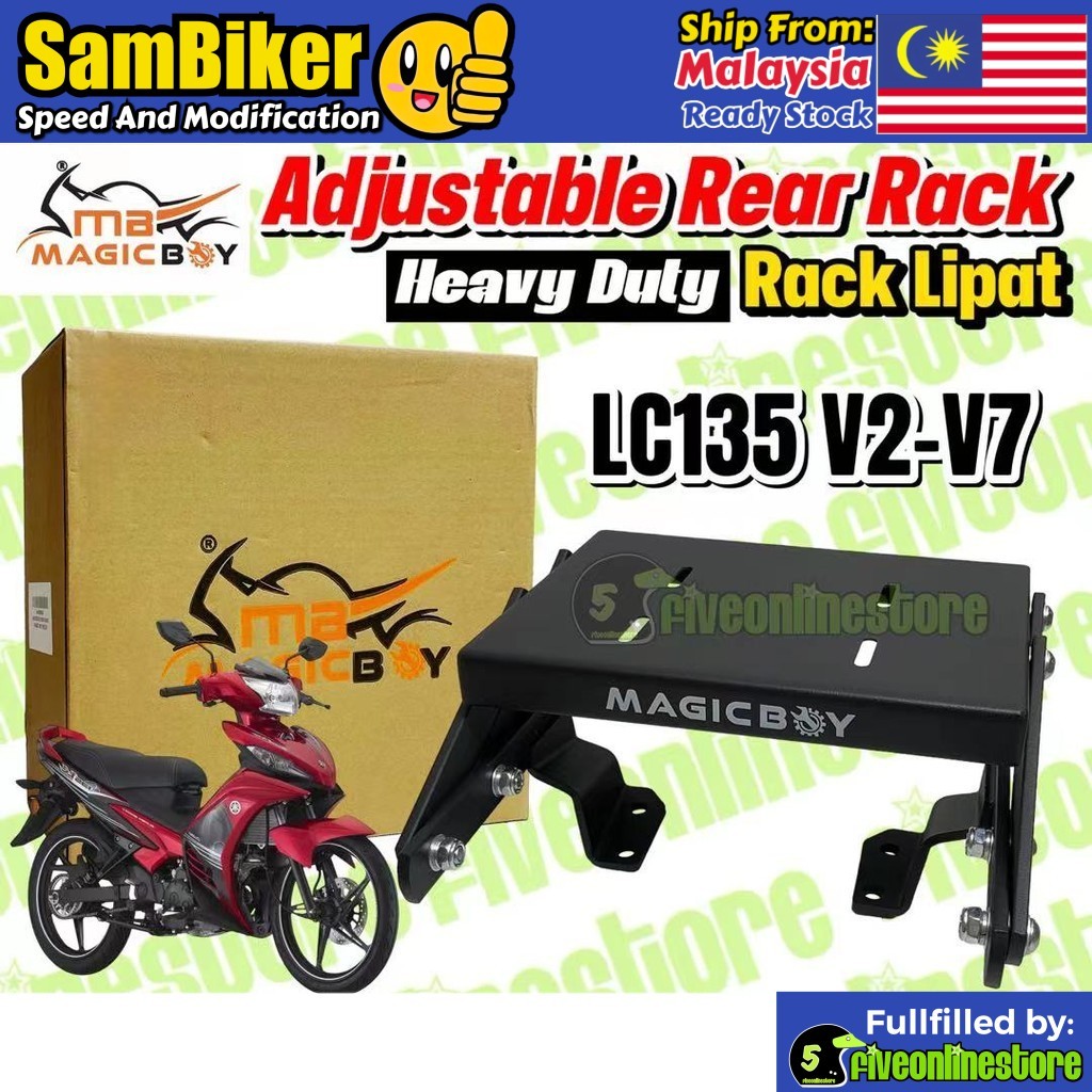MAGIC BOY Adjustable Monorack Rear Rack PNP Yamaha LC135 V2 V3 V4 V5 V6 ...