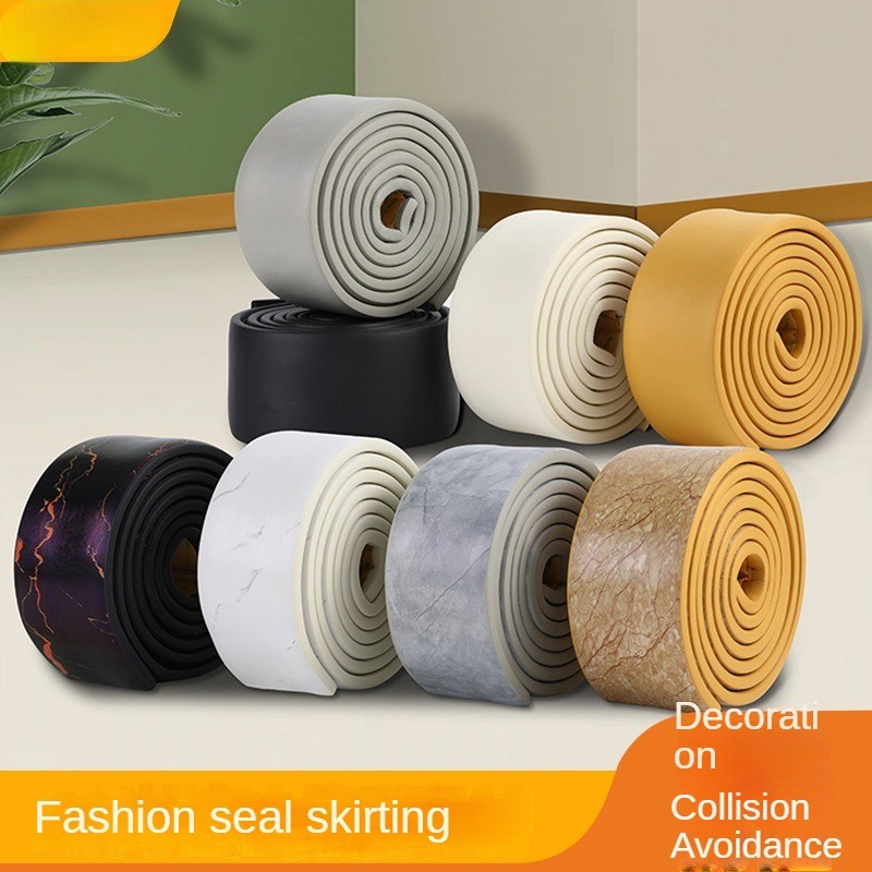 Wallpaper Self-Adhesive Waterproof Wall Baseboard Decorative Frame Anti ...