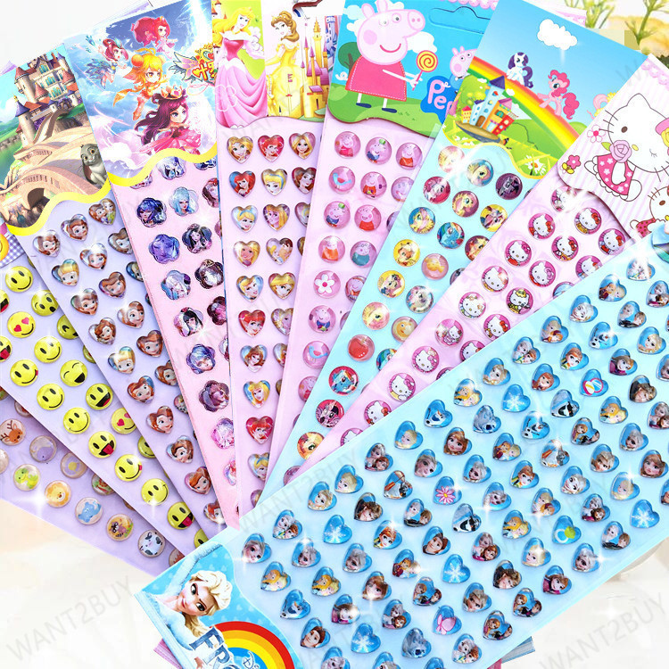 AGM Diamond Sticker DIY Handmade Acrylic 84pcs 3D Disney Cartoon ...