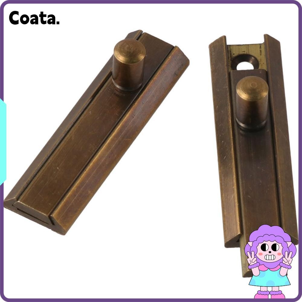COATA 4 Pcs Slide Bolt Latch, Bronze Solid Brass Barrel Bolt Lock ...