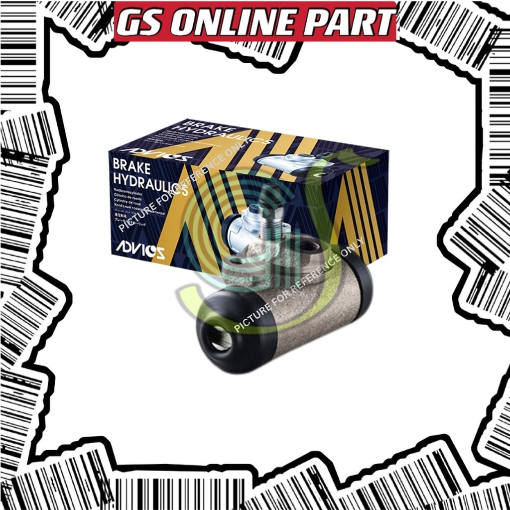 REAR BRAKE PUMP WHEEL CYLINDER (ADVICS AISIN JAPAN) TOYOTA INNOVA TGN40 ...