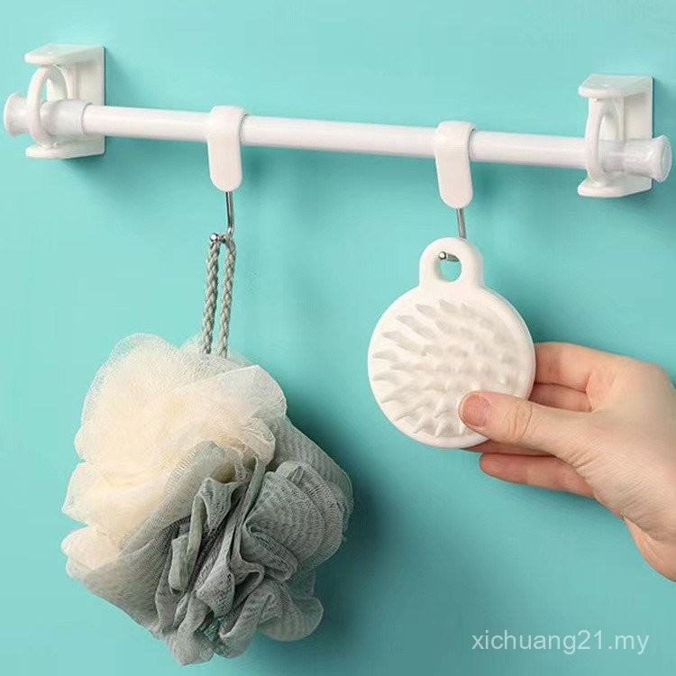 Cincin gantung memusing tanpa buat lubang palang langsir sudut serong ...