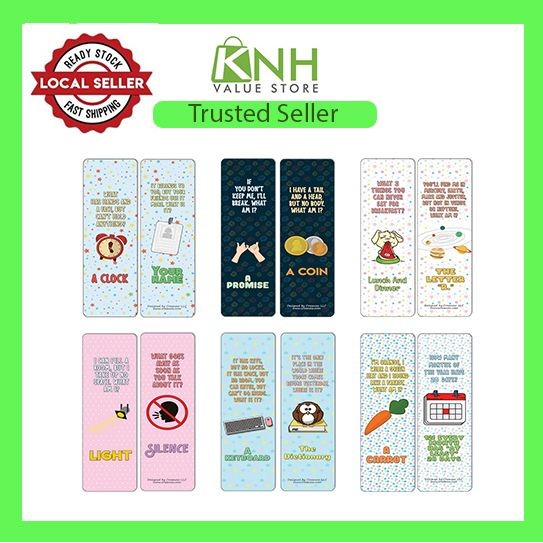 Fun Riddle Bookmarks for Kids Series1 (6-Pack) | Shopee Malaysia