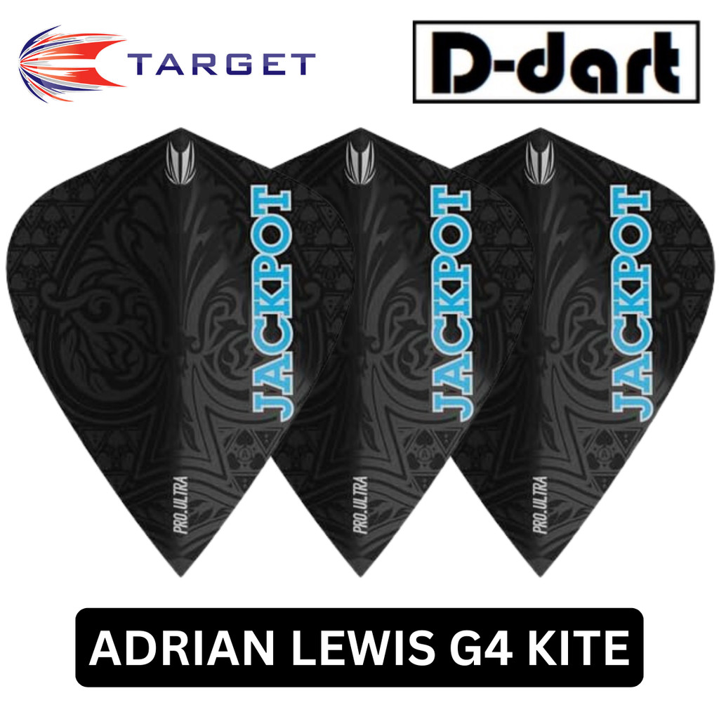 TARGET DARTS FLIGHT- ADRIAN LEWIS G4 PRO.ULTRA KITE DART FLIGHTS 3PCS ...