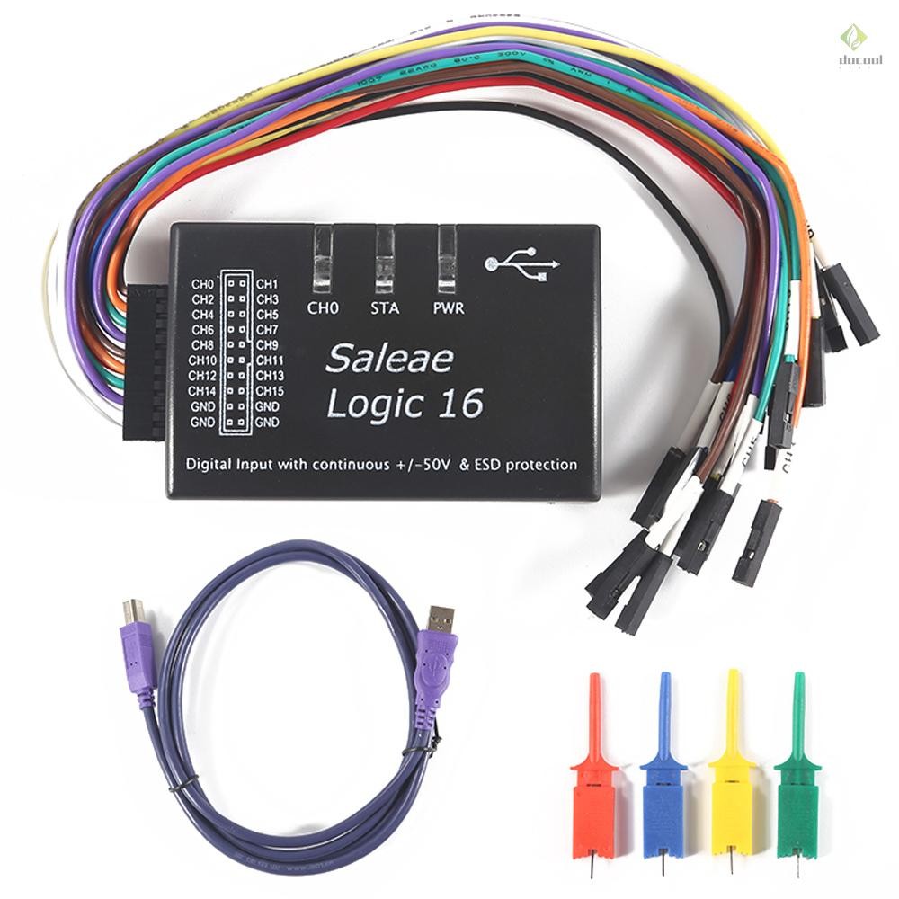 Electrical Testing Accessories Logic Analyzer USB 16 Channel 100M ...