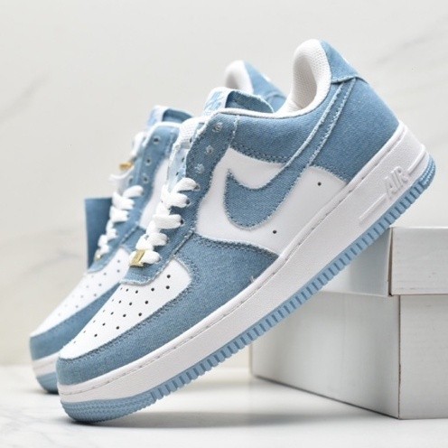 View Nike Air Force 1 low denim blue low top versatile casual sports ...