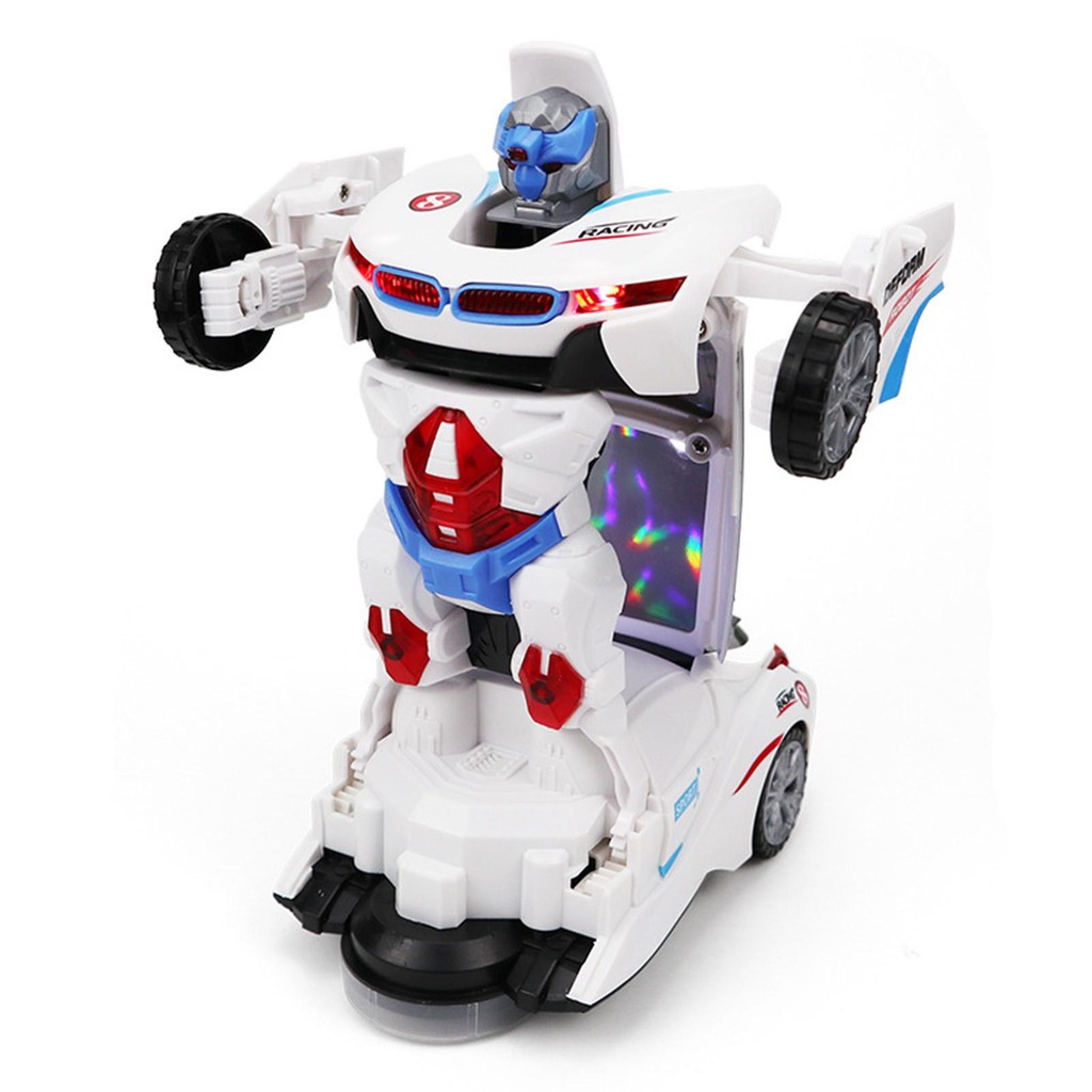 [uguuiya] Deformation Car Toy Robot Car Toy Universal Driving Flashing ...